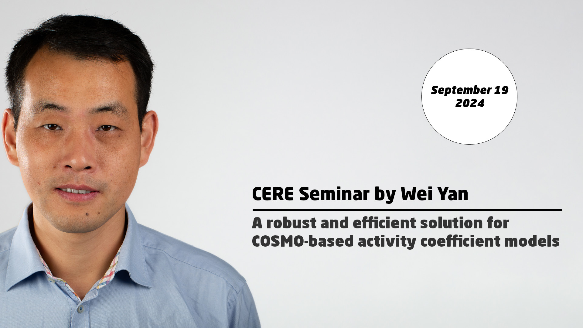 A robust and efficient solution for COSMO-based activity coefficient models - CERE Consortium